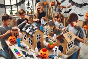 Haunted House Craft for kids - Halloween DIY - Party Games 4 Kids