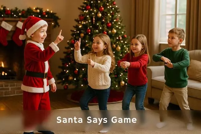Santa Says Game - Christmas Listening Activity - Party Games 4 Kids